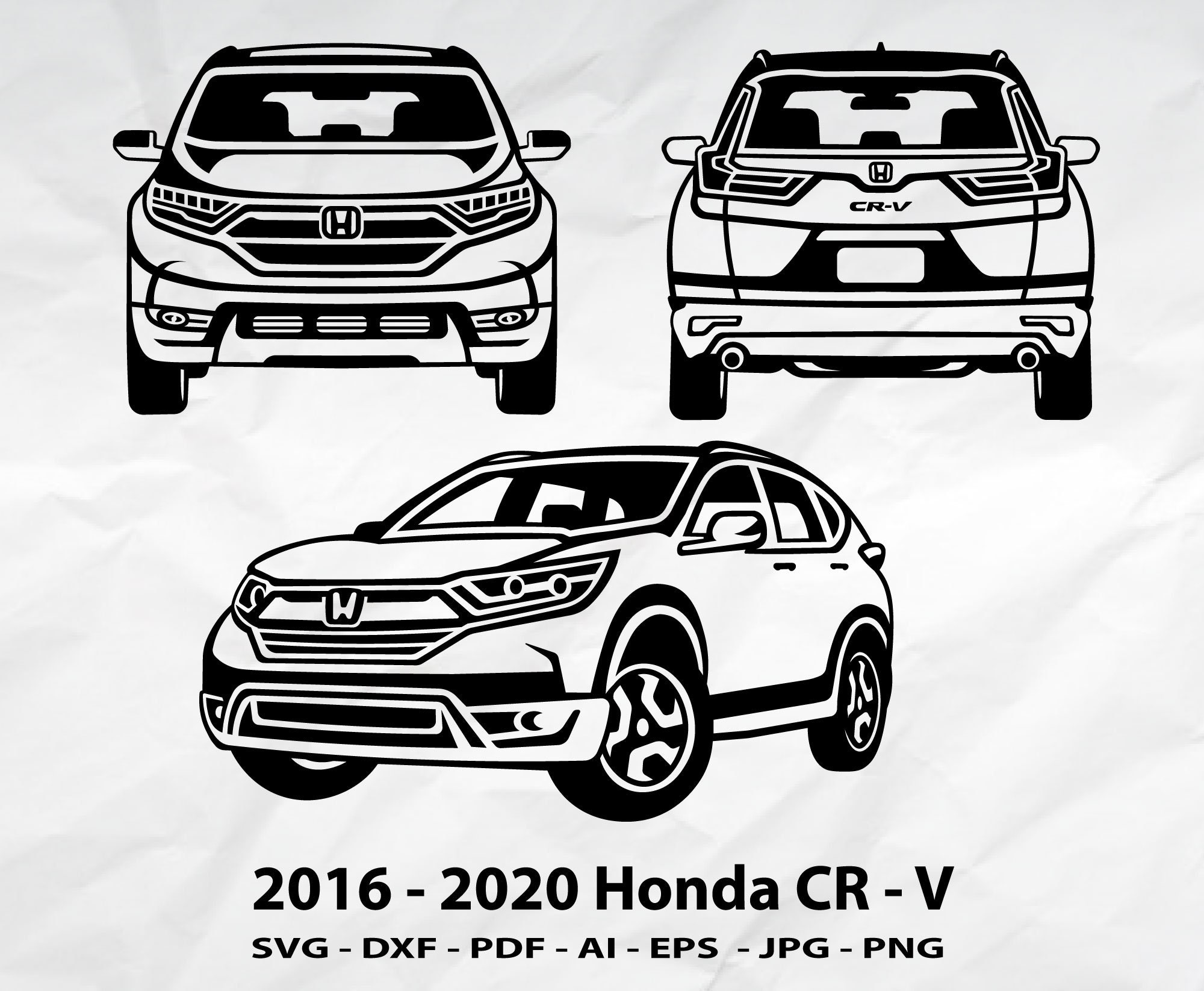 Honda CRV SVG SUV svg Coche svg Honda 2020 svg Honda Front | Etsy