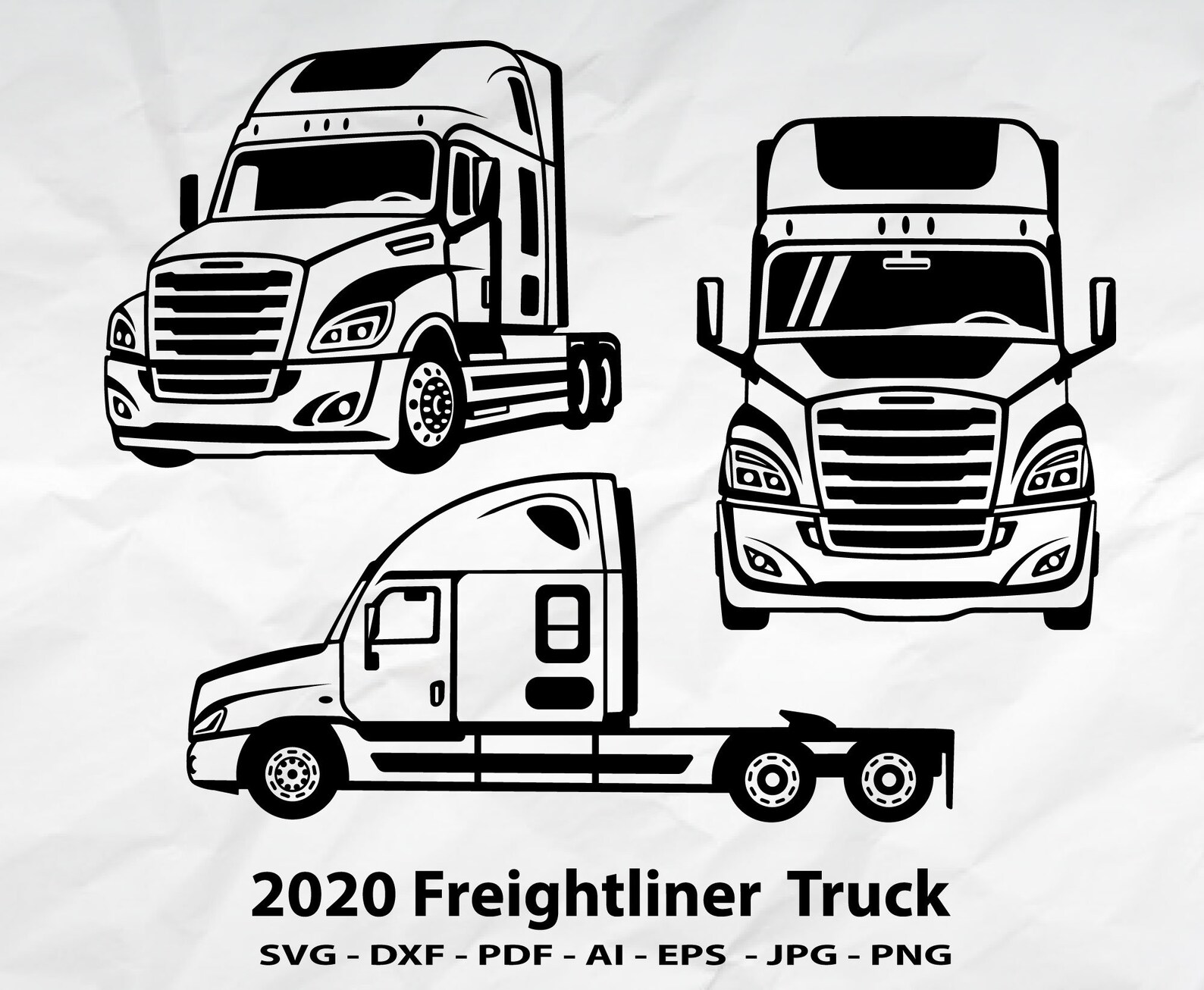 Freightliner truck 2020 svg Freightliner svg Semi trailer | Etsy