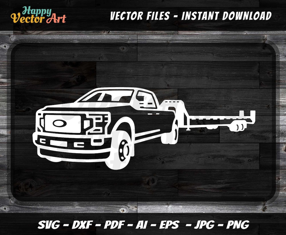 F 350 Super Duty Svg Gooseneck Trailer Svg Pickup Svg Car | Etsy