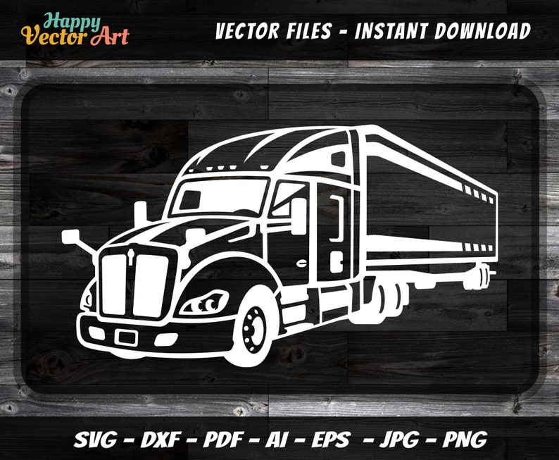 2019 Kenworth T680 Svg Freightliner Svg Semi Trailer SVG | Etsy