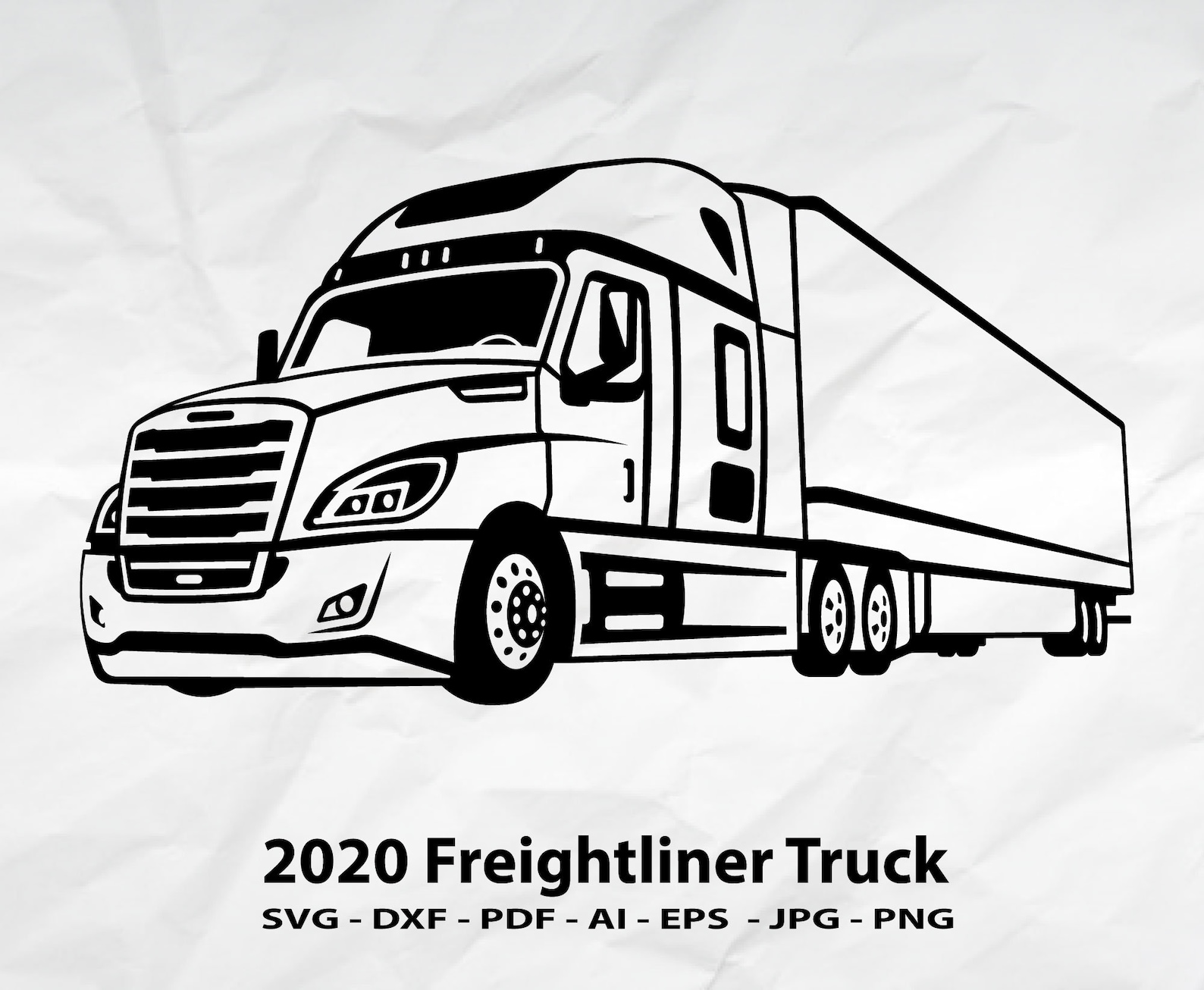 Freightliner truck svg Freightliner svg Semi trailer SVG | Etsy
