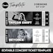 Editable Concert Ticket Template, Custom Concert Ticket Gift, Surprise ...