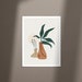 Boho Modern Plant Poster, Printable Art, Botanical Print, Abstract ...