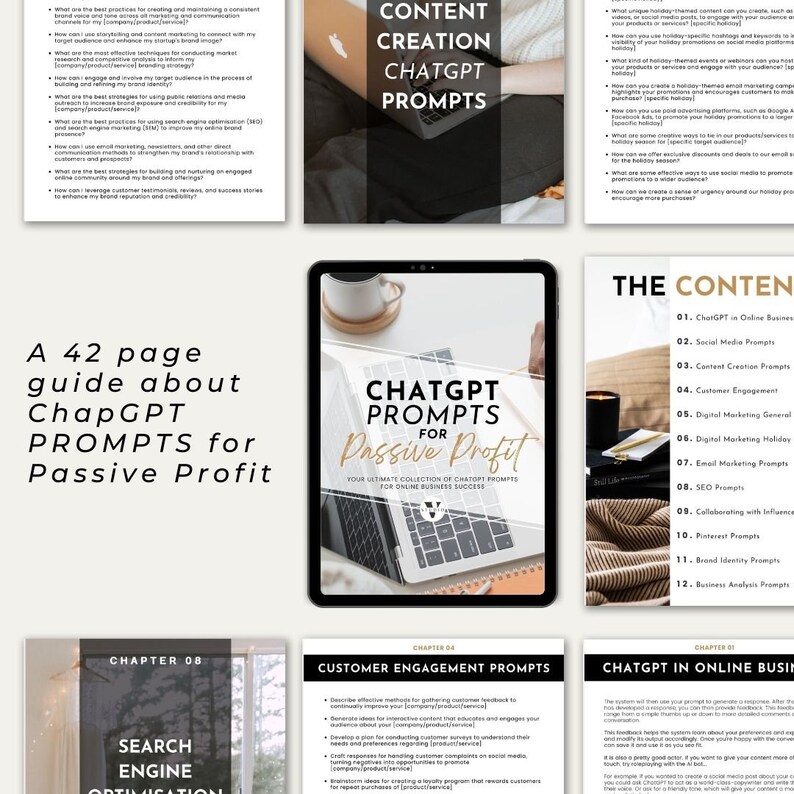 Chatgpt Prompts for Passive Profit Guide Master Resell Rights MRR Private Label Rights PLR DFY ...