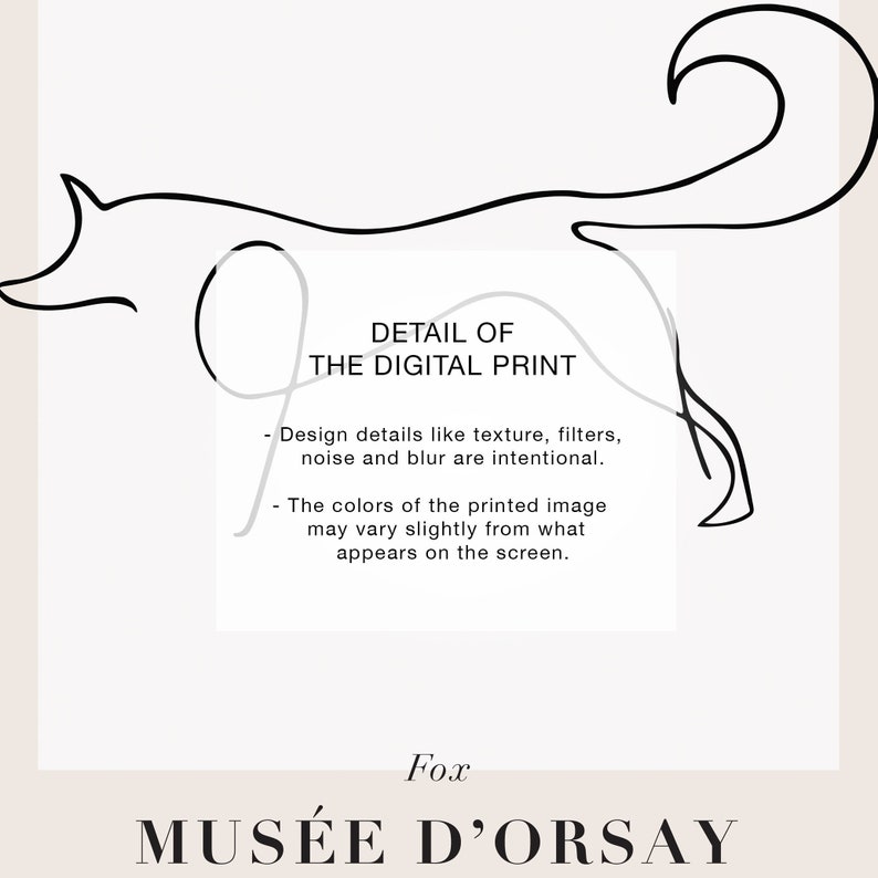 Picasso Animal Art, Picasso Fox Print, Picasso Exhibition Poster ...