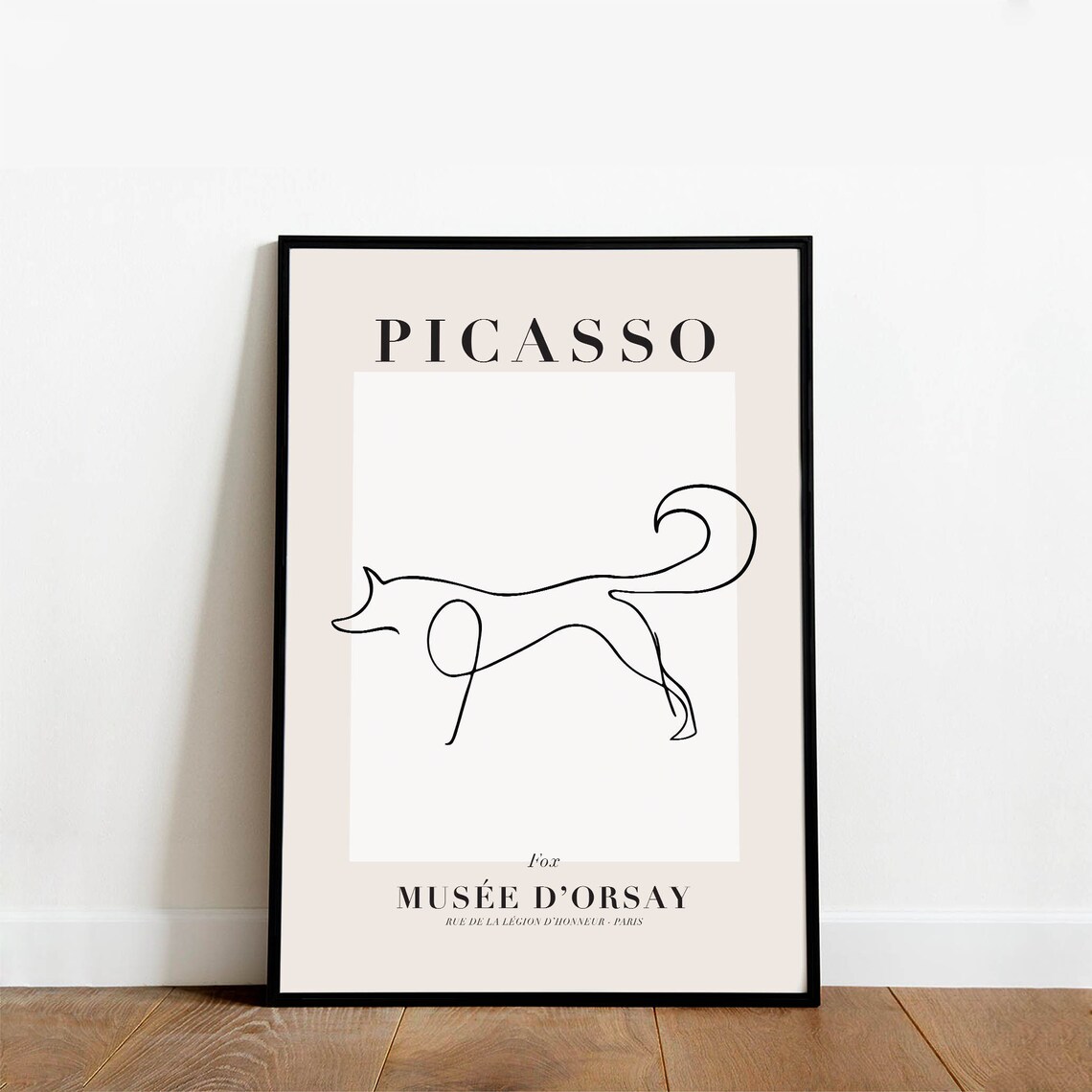Picasso Animal Art, Picasso Fox Print, Picasso Exhibition Poster ...