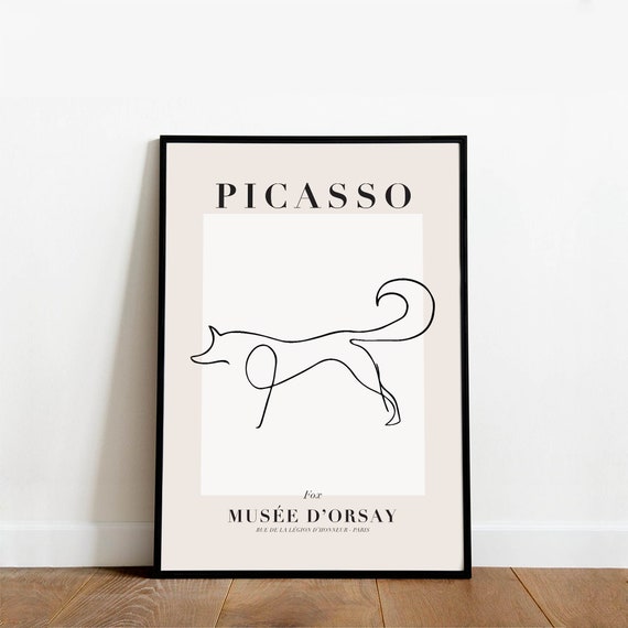Picasso Animal Art Picasso Fox Print Picasso Exhibition | Etsy