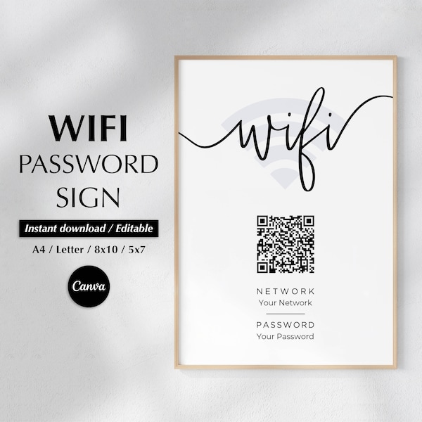 Wifi Printable - Etsy