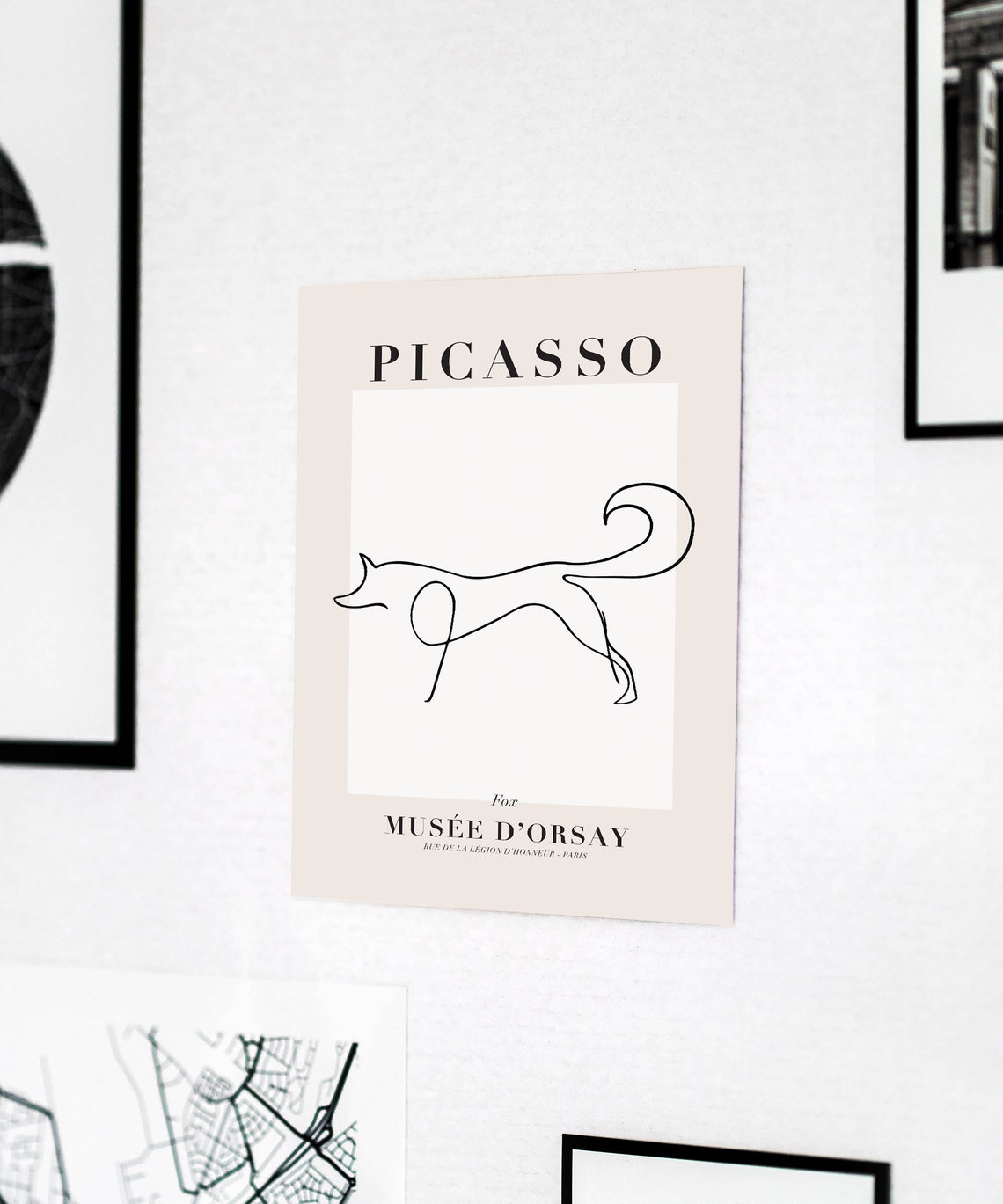 Picasso Animal Art, Picasso Fox Print, Picasso Exhibition Poster ...