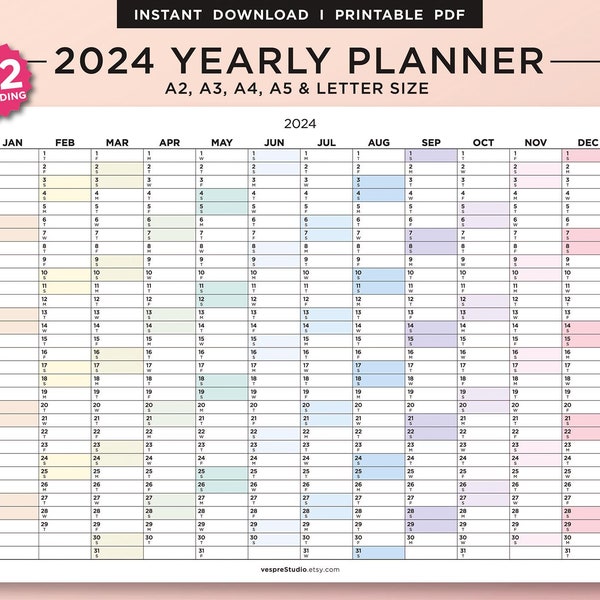 2024 Printable Planner - Etsy