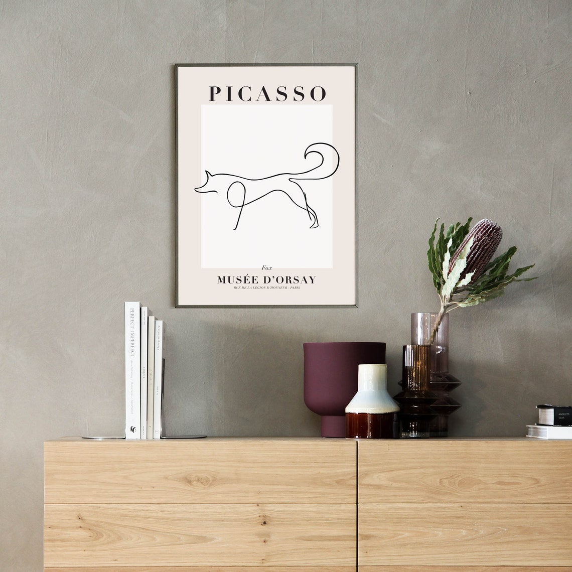 Picasso Animal Art, Picasso Fox Print, Picasso Exhibition Poster ...