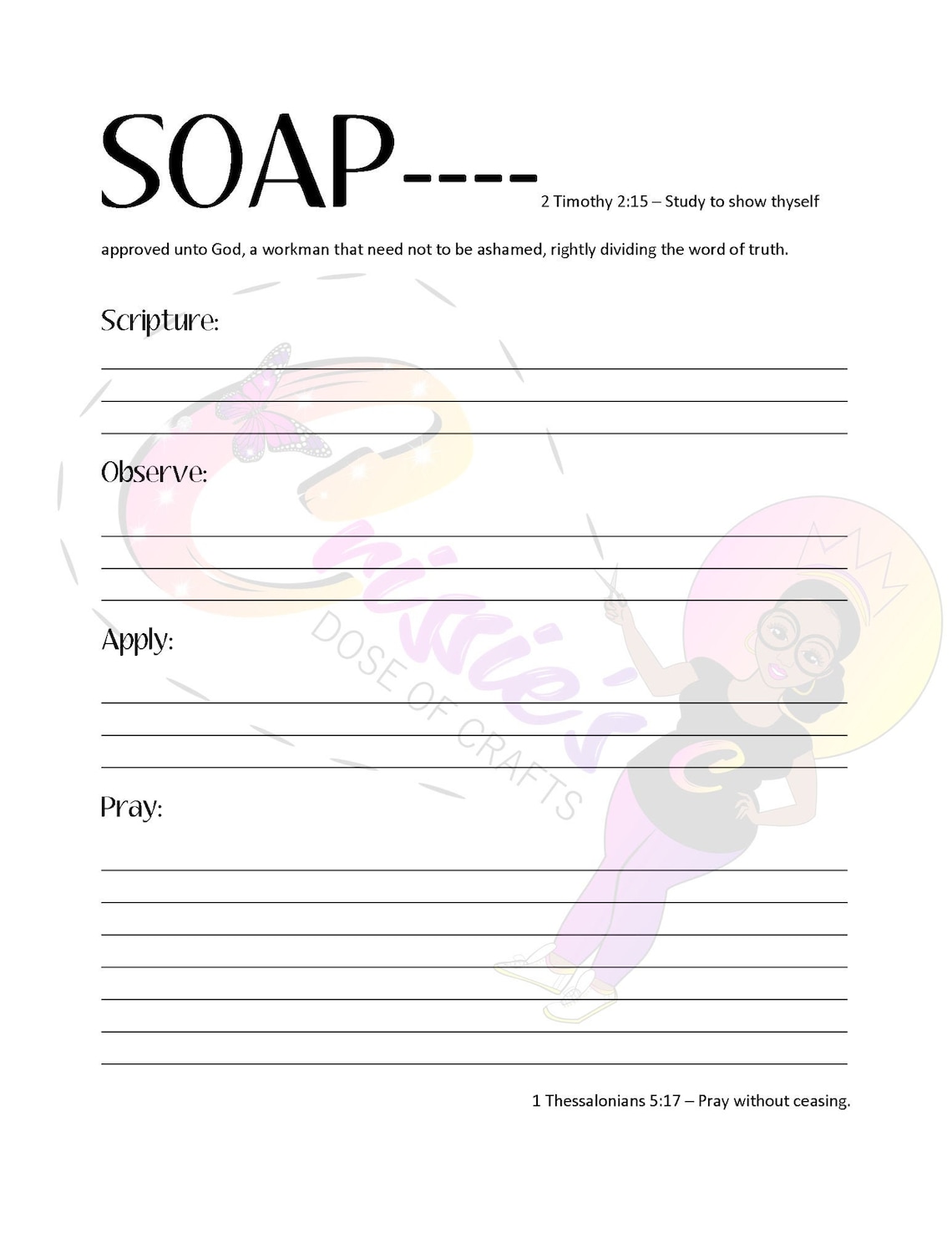 Bible Study Notes Template Printable Journal Planner 8.5x11 | Etsy