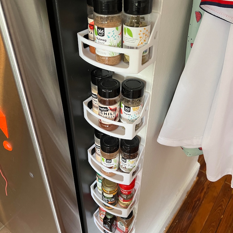 Wooden Spice Wall Rack - Etsy