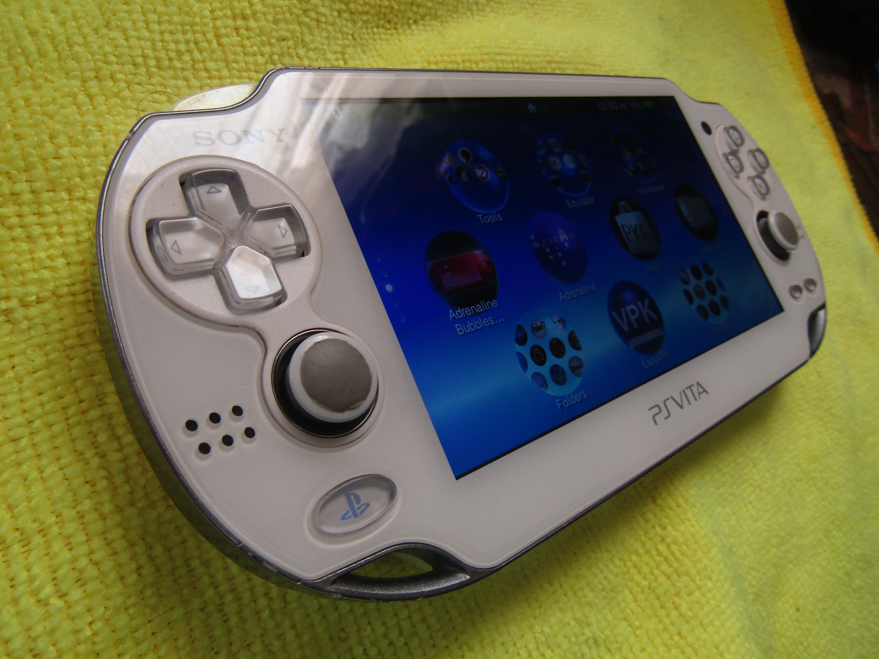 Sony PS Vita 1000 Glacier White Custom 512GB Bundle 480 Psp/psx/vita & 10 Emulators 360 Enso ...