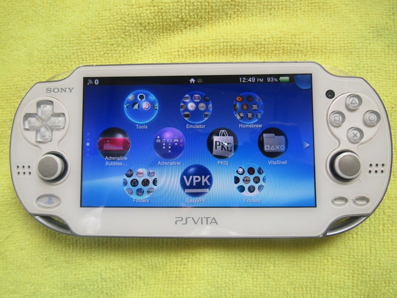 Sony PS Vita 1000 Glacier White Custom 512GB Bundle 480 Psp/psx/vita & 10 Emulators 360 Enso ...