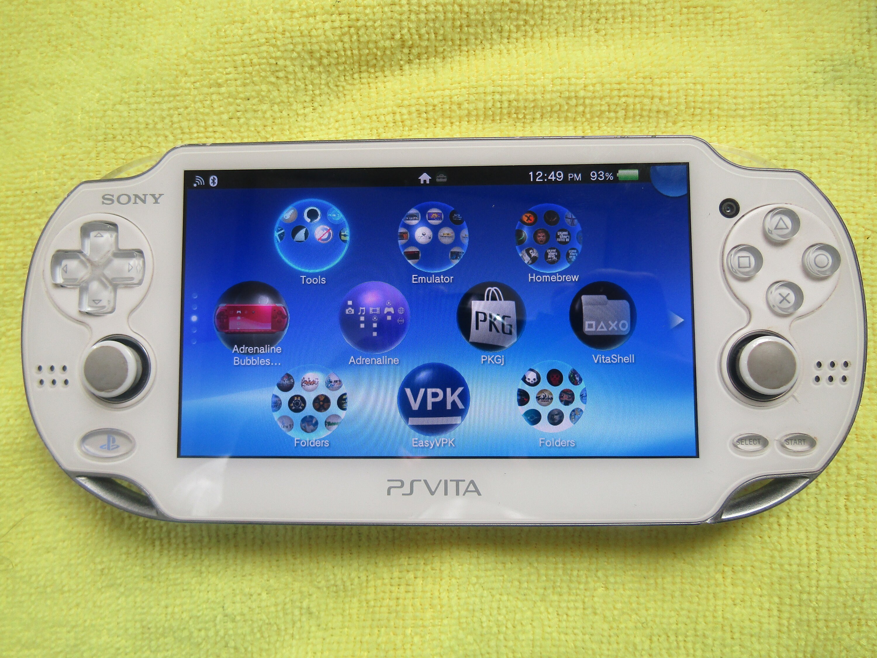 Sony PS Vita 1000 Glacier White Custom 512GB Bundle 480 Psp/psx/vita ...
