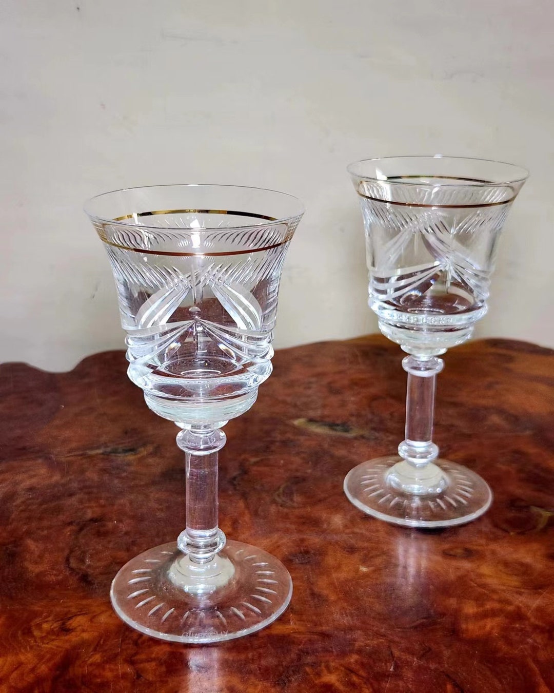 Lead Crystal Goblet Wine Glass by Givenchy - Etsy