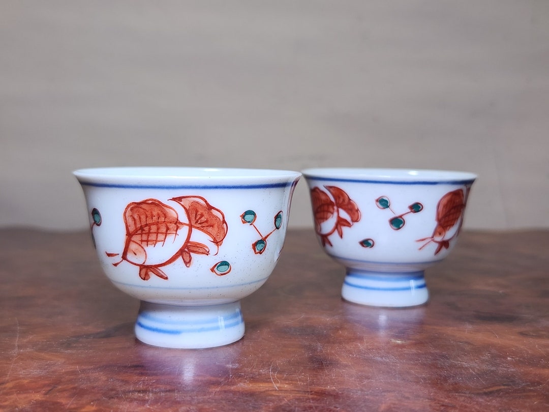 Gold Fish Tea Cup Made by the 4th Generation Miura Chikusen - Etsy