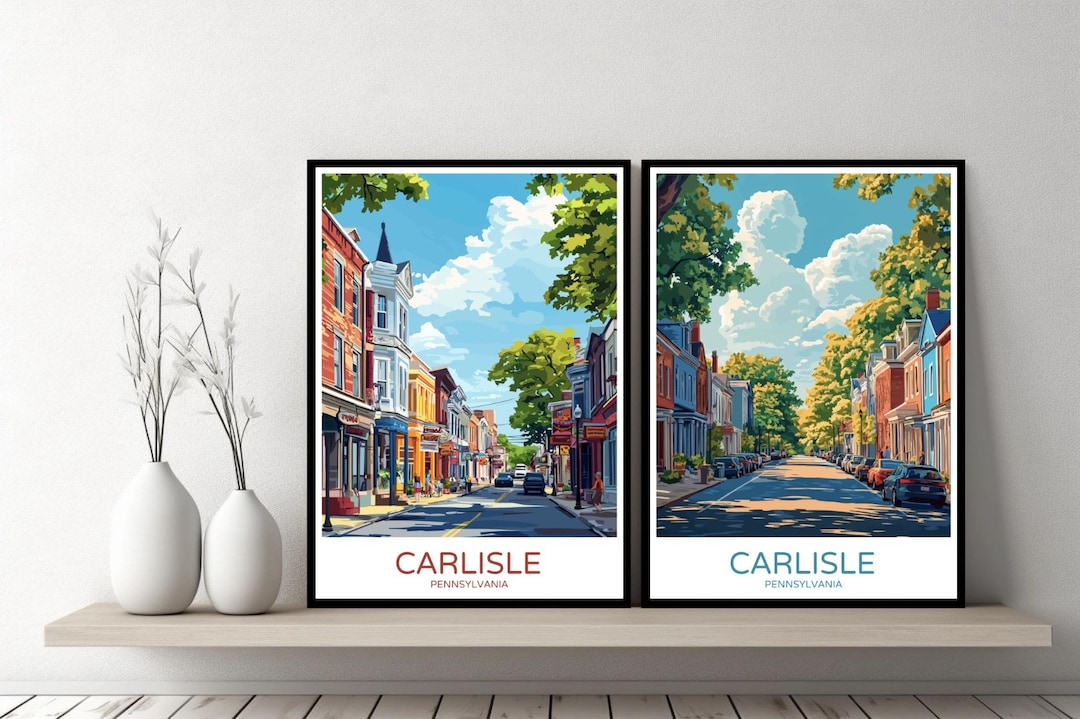 Carlisle Pennsylvania Poster Travel Print Cumberland County ...