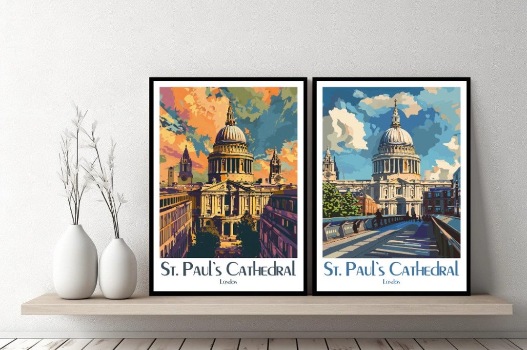 St. Paul's Cathedral London Poster Travel London Canvas Poster ...