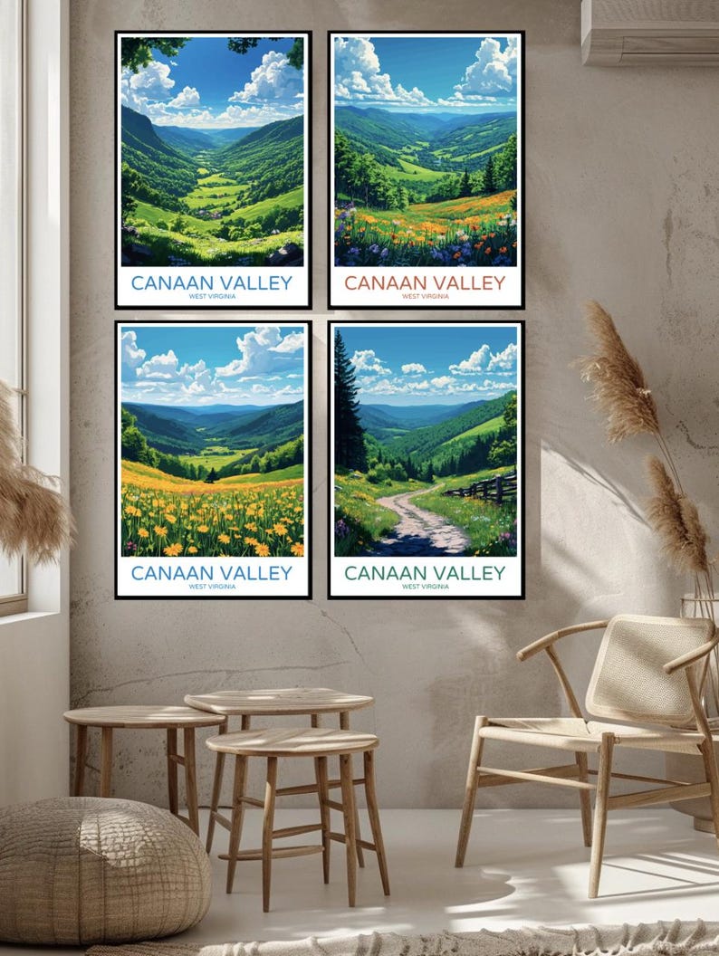 Canaan Valley West Virginia Poster Travel Print Canaan Valley State ...