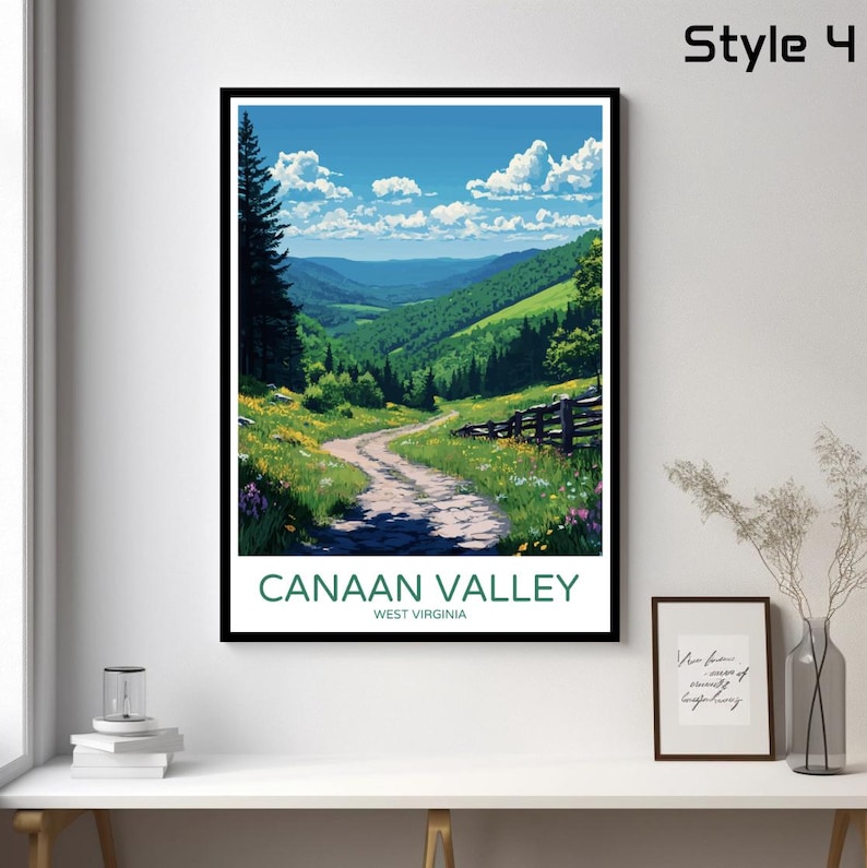 Canaan Valley West Virginia Poster Travel Print Canaan Valley State ...