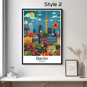 Berlin Germany Poster Travel Print Germany Berlin Canvas Poster ...
