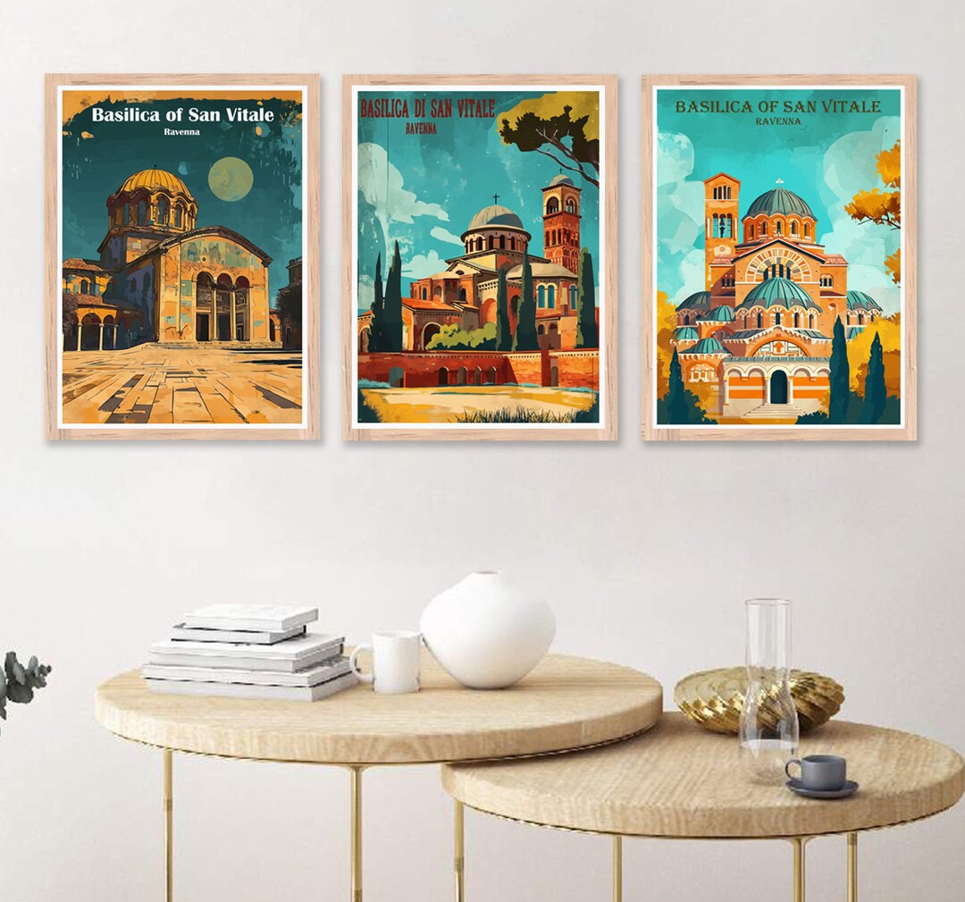 Basilica of San Vitale Italy Poster Travel Italy San Vitale Basilica ...