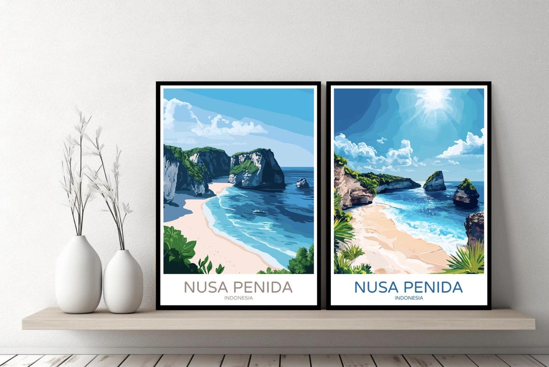 Nusa Penida Indonesia Poster Travel Print Nusa Penida Island Bali ...
