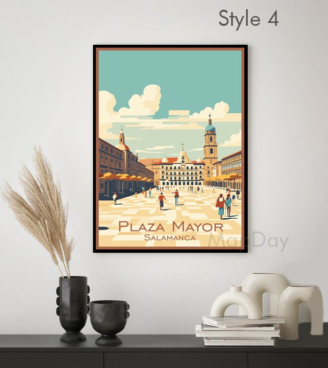 Plaza Mayor Salamanca Spain Poster Travel Salamanca Spain Plaza Mayor ...