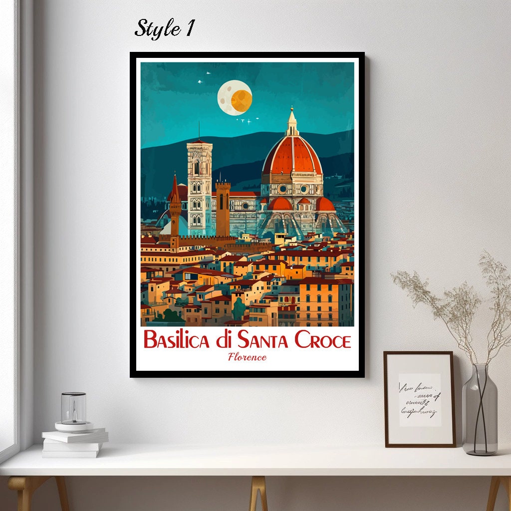 Basilica Di Santa Croce Di Firenze Italy Poster Travel Italy Basilica ...