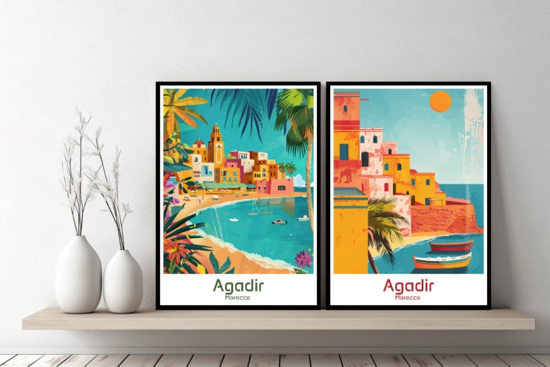 Agadir Morocco Poster Travel Print Agadir Morocco Canvas Poster ...