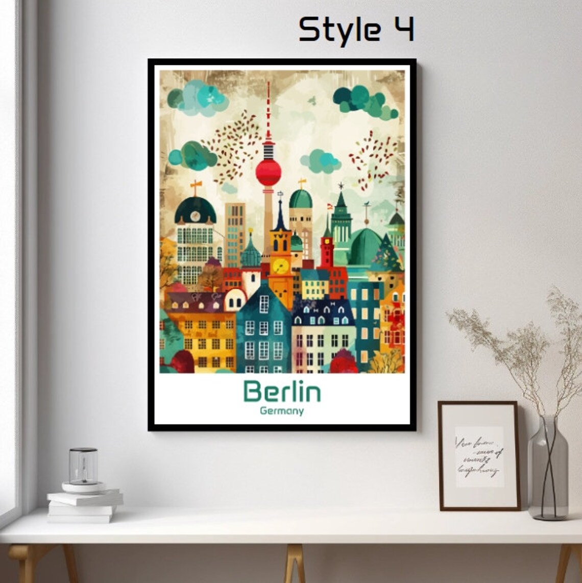 Berlin Germany Poster Travel Print Germany Berlin Canvas Poster ...