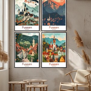 Füssen Germany Poster Travel Print Germany Füssen Canvas Poster ...