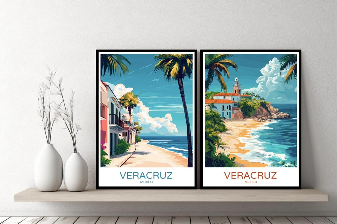 Veracruz Mexico Poster Travel Print Veracruz Xalapa North America ...