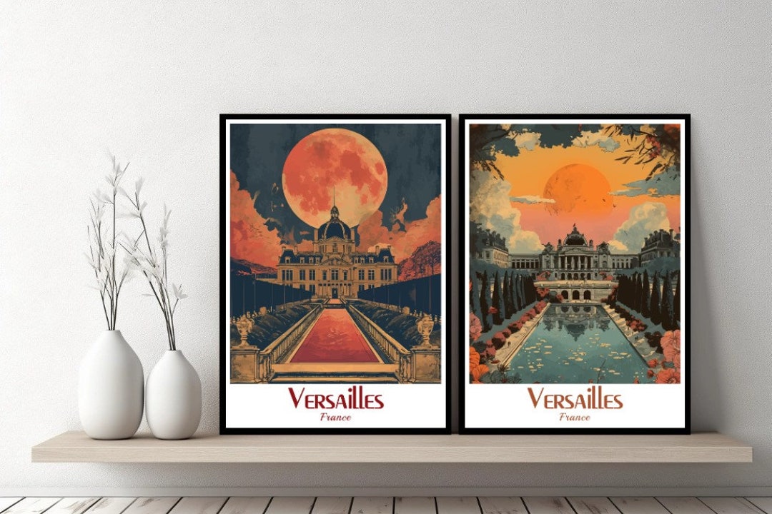 Palace of Versailles France Poster Travel France Versailles Print ...