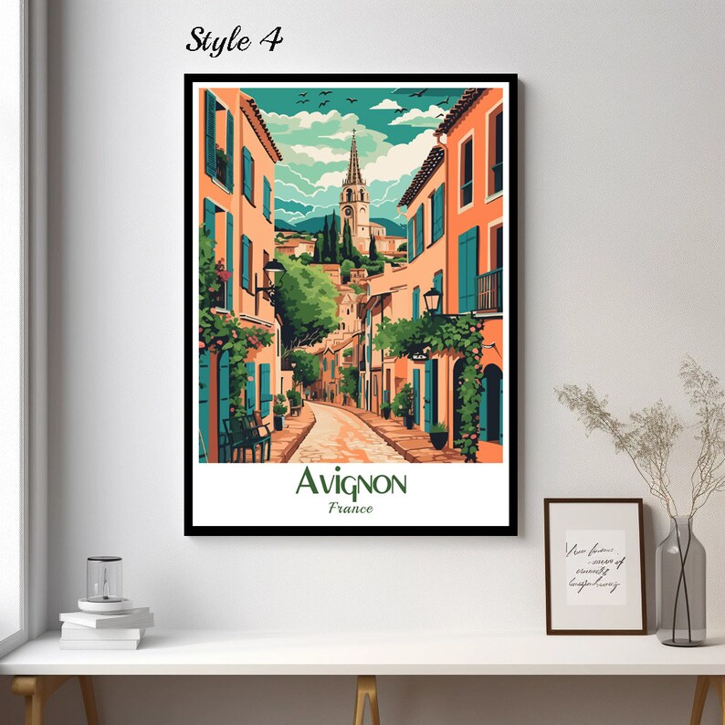 Avignon France Poster Travel France Avignon Print Canvas Poster ...