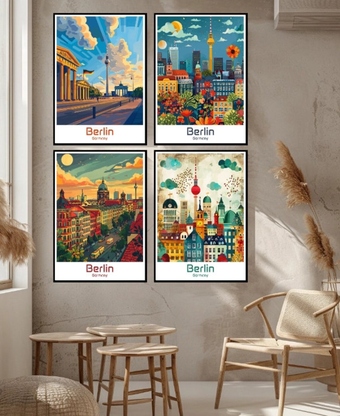 Berlin Germany Poster Travel Print Germany Berlin Canvas Poster ...