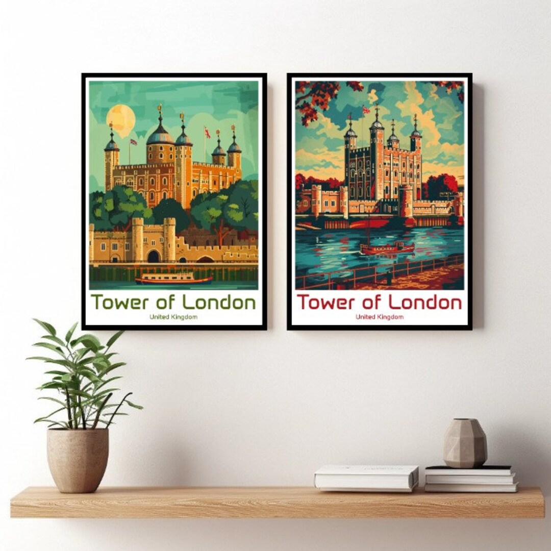 Tower of London Poster Travel London Tower Canvas Poster Cityscape Wall ...