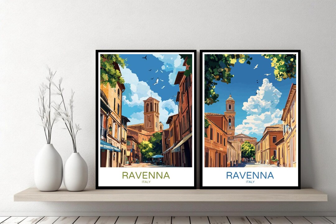 Ravenna Italy Poster Travel Print Ravenna Cathedral Emilia-romagna ...