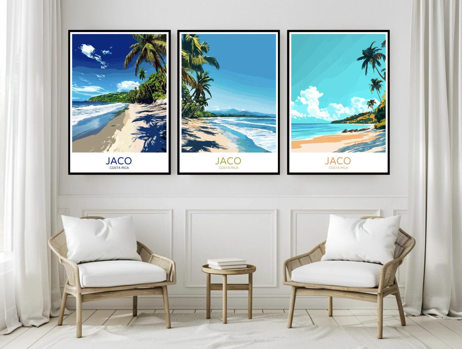 Jaco Costa Rica Poster Travel Print Jaco Beach Garabito Puntarenas ...