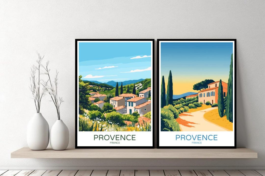 Provence France Poster Travel Print Provence-alpes-côte D'azur Alpes ...