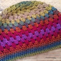 Crochet Pattern Hat Beanie Summer Flower Hat Boho Style Headwear ...