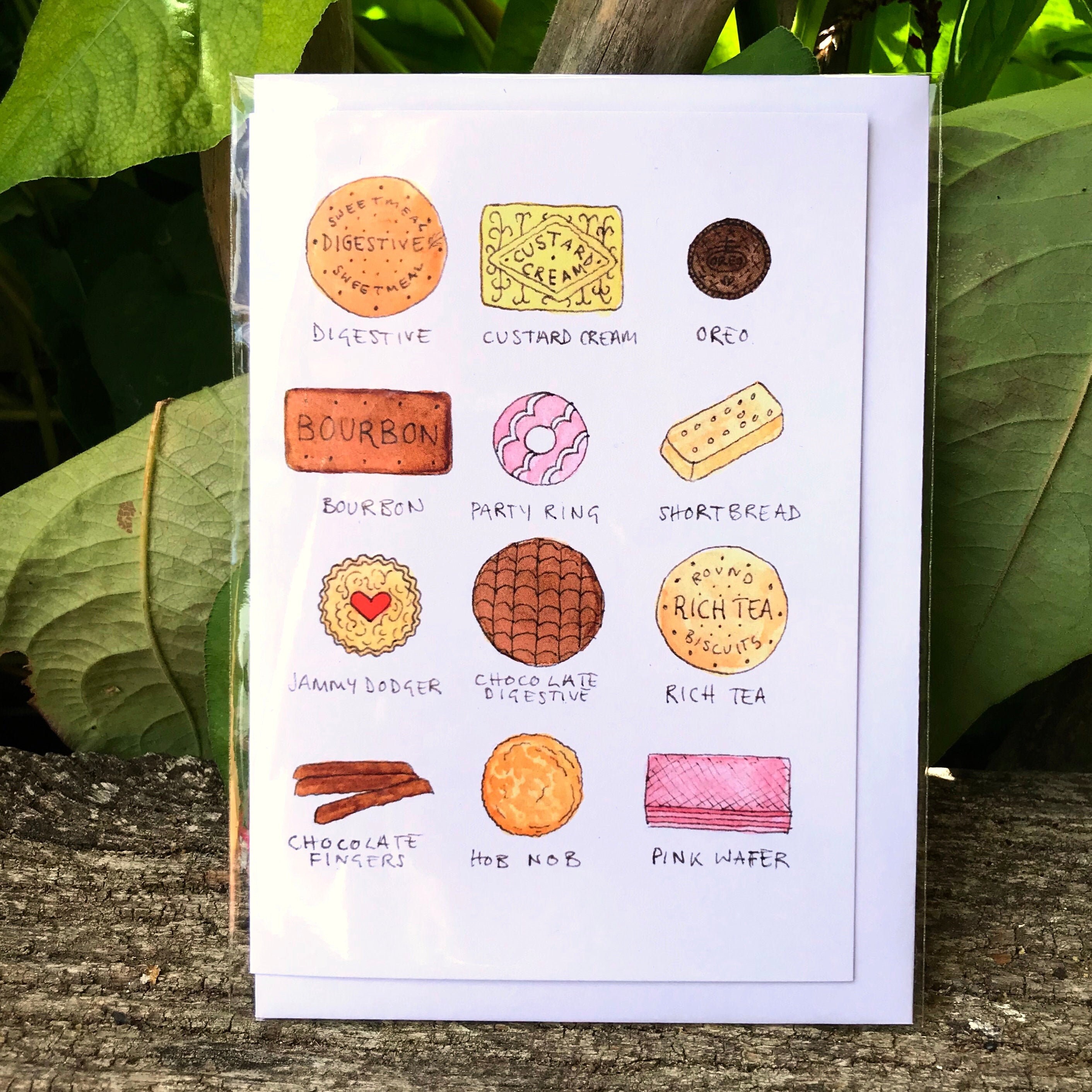 Biscuits Greetings Card, Watercolour Print, El Whitman Art - Etsy UK