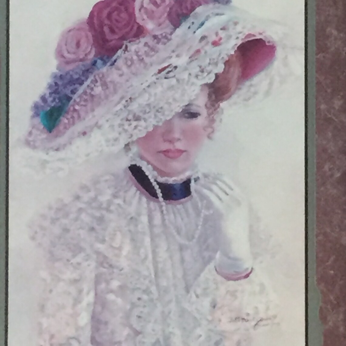 Bettie Herbert Felden "the Garden Party" Print (vintage Victorian Lady ...