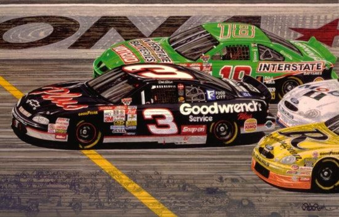 Rick Rush "heart of a Champion" Original Serigraph (dale Earnhardt ...