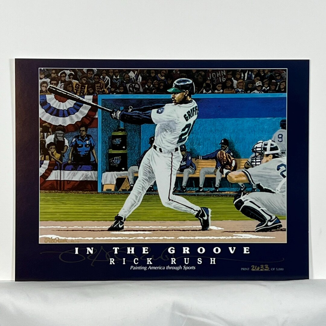 Rick Rush "in the Groove" Limited Edition Vignette (mariners, Ken ...