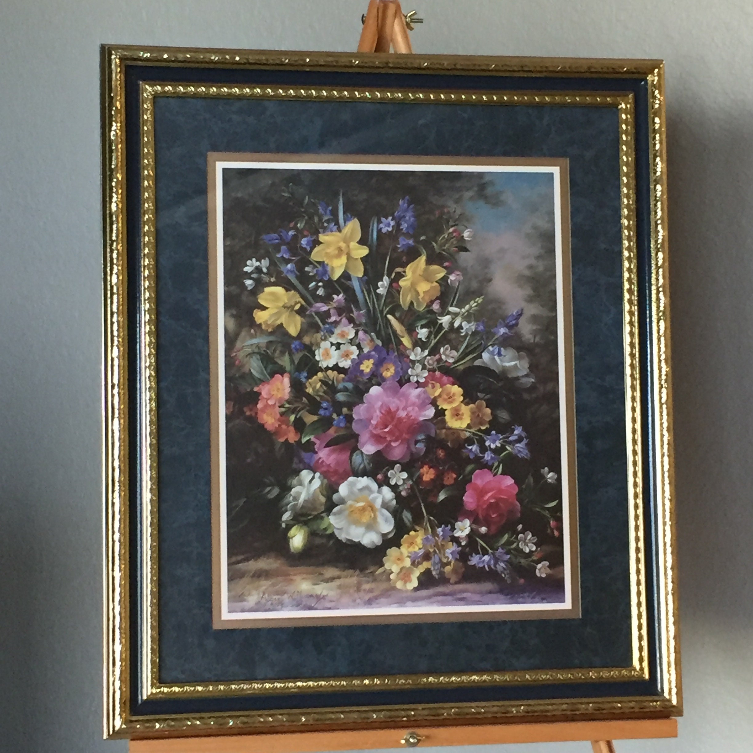 Albert Williams Floral Print bouquet of Flowers - Etsy