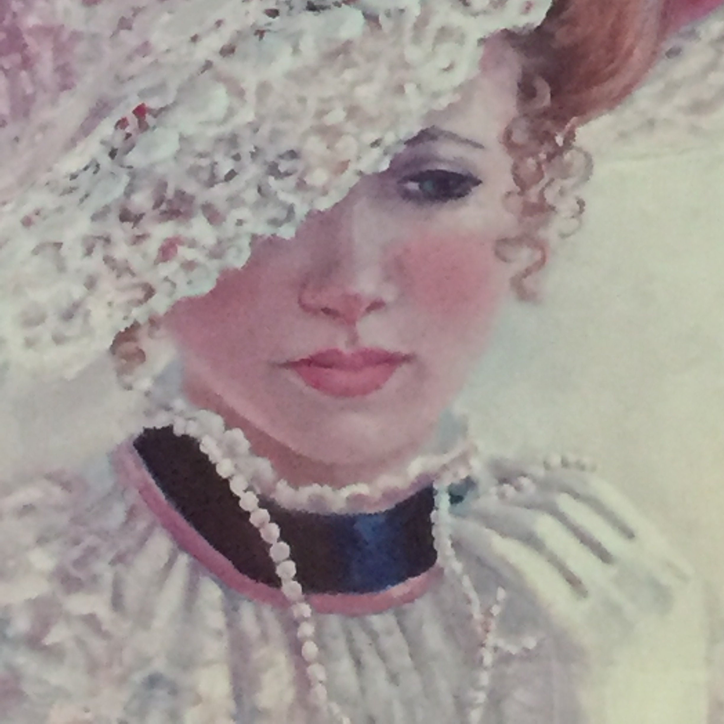 Bettie Herbert Felden "the Garden Party" Print (vintage Victorian Lady ...