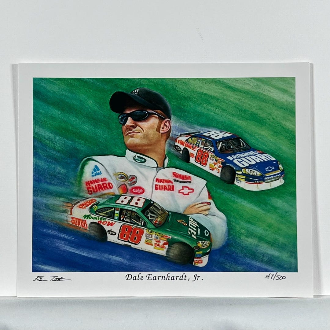 Ben Teeter "dale Earnhardt Jr 88" SN Limited Edition Print (NASCAR ...